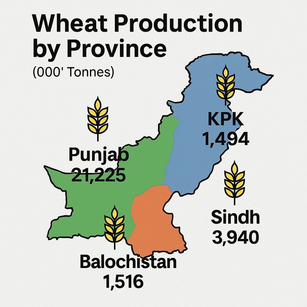 Wheat Production in Pakistan: A Comprehensive Comparative Analysis ...